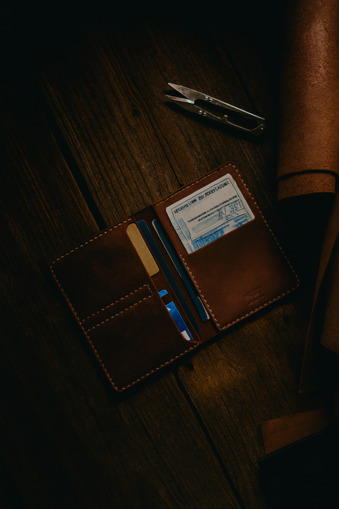 Minimalist Leather Wallet – Slim & Durable Design – SS2 Squares LLC